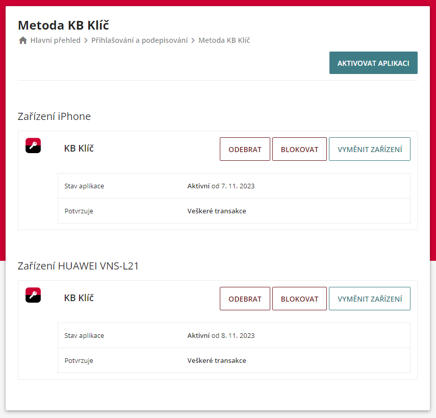 Podvodná aktivace KB Klíče | Komerční banka